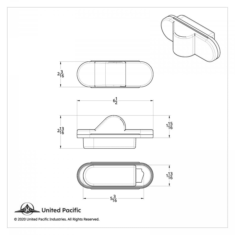 United Pacific 8 LED Mid-Trailer Turn Signal Light - Amber LED/Amber L ...