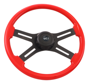 Steering Creations Midnight Red 18" Steering Wheel – McDonald Chrome Shop