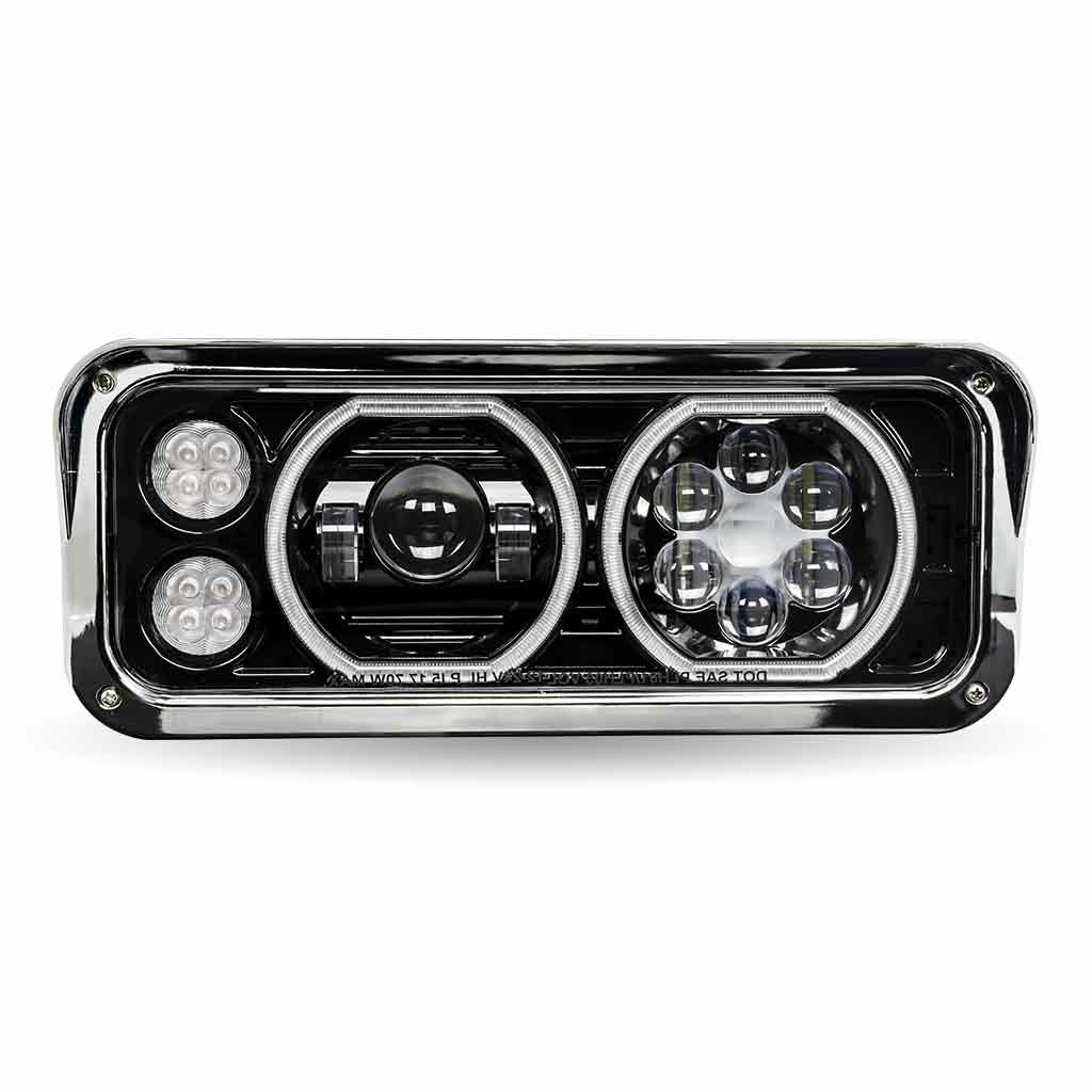 Universal Retro Double Round Headlight Assembly-TLED-H104